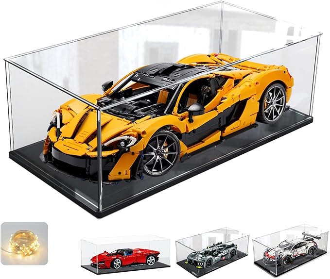 Acrylic Display Case for LEGO Car Models – Clear Showcase Box with Acr ...